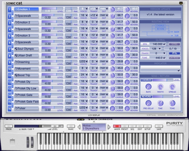 Purity screenshots – Sonic Cat