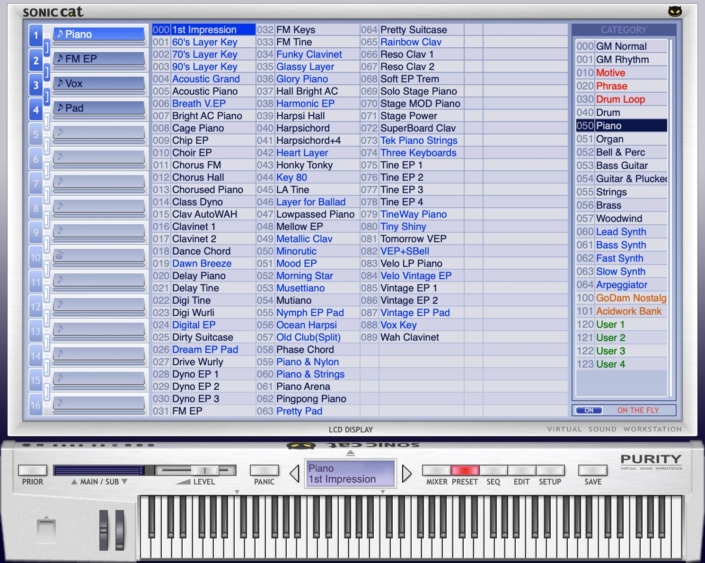 Purity screenshots – Sonic Cat