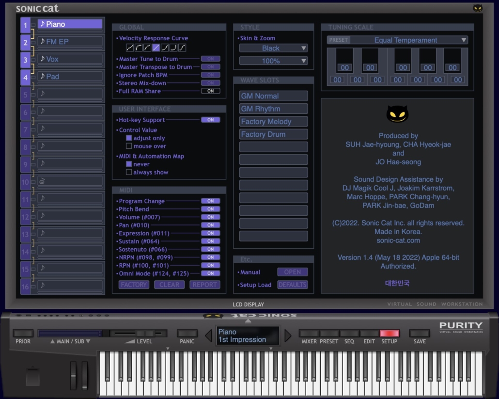 Purity screenshots – Sonic Cat
